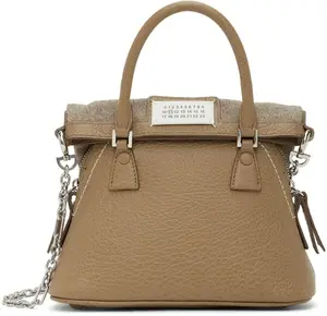 MAISON MARGIELA Maison Margiela Brown Micro 5AC Classique Bag - T2172 Chamois
