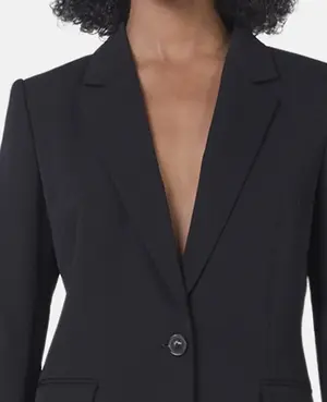Stella McCartney Wool Flannel Slim Fit Boyfriend Blazer
