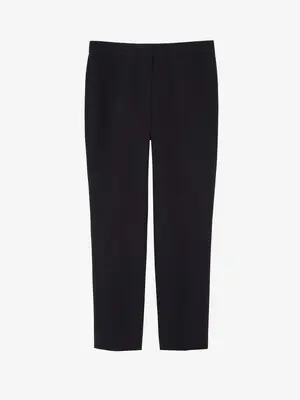 Alexander McQueen Leaf Crepe Cigarette Trousers - Black