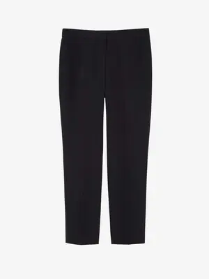 Alexander McQueen Leaf Crepe Cigarette Trousers
