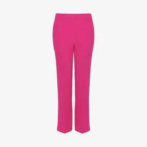 Alexander McQueen Leaf Crepe Cigarette Trousers Orchid Pink