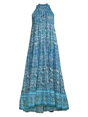 RO'S GARDEN Women's Sofia Floral Maxi Dress - Blue Multi  Blue Multi