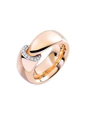 Vhernier Calla The One 18k & 0.09 Tcw Diamond Ring - Rose Gold