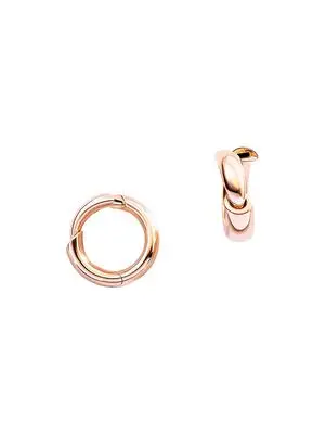 Vhernier Calla The One 18k Hoop Earrings - Rose Gold