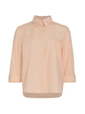TWP Women's Ex Boyfriend High-Low Shirt - Pale Blush  - Pale Blush