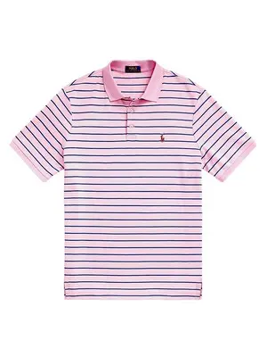 Polo Ralph Lauren Cotton Classic-fit Polo Shirt Carmel Pink Light Navy