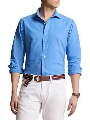 Polo Ralph Lauren Cotton Button-front Shirt Summer Blue