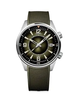 JAEGER-LECOULTRE Polaris Stainless Steel & Rubber Strap Watch - Green - Green