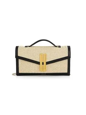DEMELLIER The Small Hudson Suede Top-handle Bag Natural Black