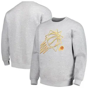 STADIUM ESSENTIALS Phoenix Suns Element Logo Pop Pullover Sweatshirt - Heather Gray