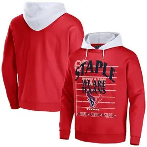 STAPLE Nfl X Houston Texans Throwback Vintage Wash Pullover Hoodie - Navy