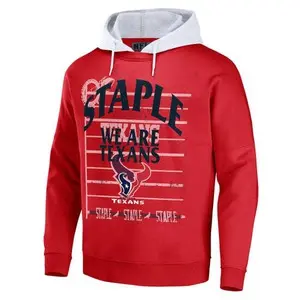STAPLE Nfl X Houston Texans Throwback Vintage Wash Pullover Hoodie