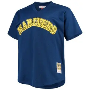 Mitchell & Ness Ken Griffey Jr. Seattle Mariners Big & Tall Cooperstown Collection Mesh Batting Practice Jersey