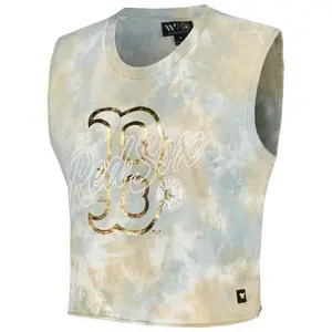 THE WILD COLLECTIVE Boston Red Sox Washed Muscle Tank Top