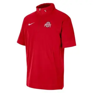 Nike Ohio State Buckeyes Coaches Half-zip Short Sleeve Jacket