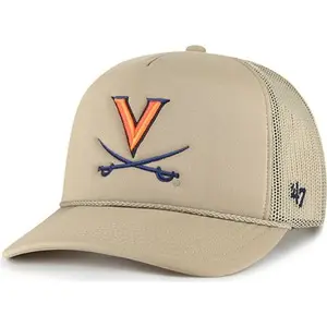 '47 Virginia Cavaliers Foam Front Mesh Trucker Snapback Hat - Khaki