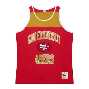 Mitchell & Ness Gold San Francisco 49ers Heritage Colorblock Tank Top