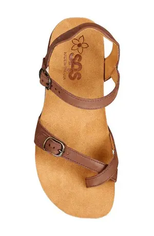 SAS Pampa Wedge Sandal - Chocolate