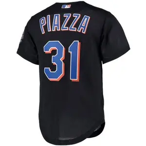 Mitchell & Ness Mike Piazza New York Mets Cooperstown Collection Mesh Button-up Jersey