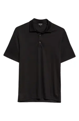 Zegna High Performance™ Wool Polo - Black