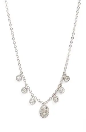 Meira T 14k Gold Diamond Charm And Pendant Necklace - White