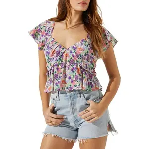 Astr The Label Short Blouses