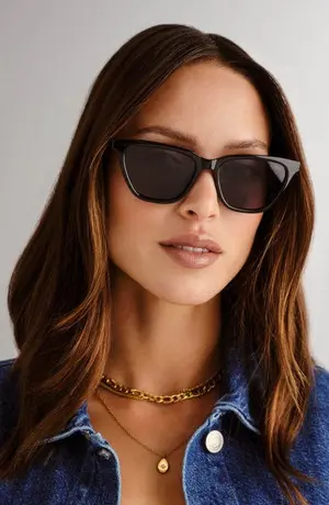 Le Specs Steadfast 51mm Gradient D-frame Sunglasses