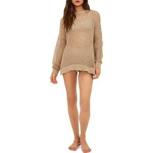 Beach Riot Hilary Long Sleeve Knit Tunic - Tan