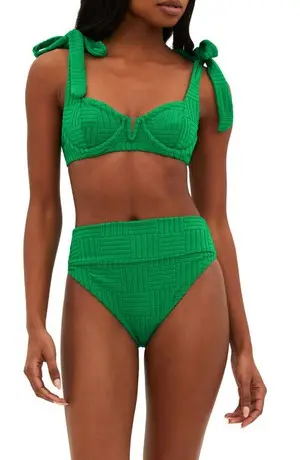 Beach Riot Beach Riot Blair Underwire Bikini Top Jelly Bean Green