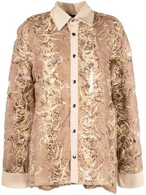 VITELLI Distressed-effect Long-sleeve Shirt