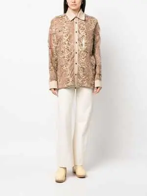 VITELLI Distressed-effect Long-sleeve Shirt