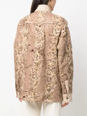 VITELLI Distressed-effect Long-sleeve Shirt