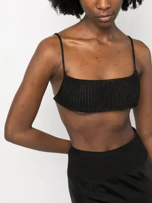 A. ROEGE HOVE Emma Ribbed-knit Bra Top
