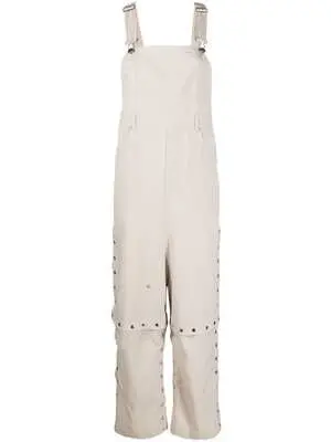 WEINSANTO Convertible Studded Wide-leg Overalls