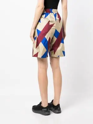 PIERRE-LOUIS MASCIA Abstract-print Bermuda Shorts