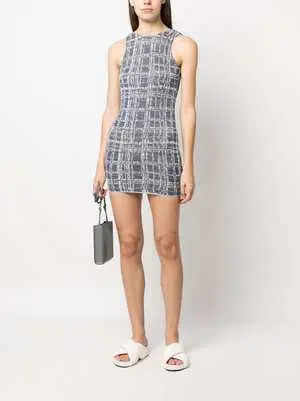 VITELLI Sleeveless Knitted Minidress - Blue