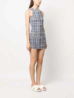 VITELLI Sleeveless Knitted Minidress - Blue