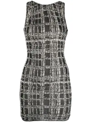 VITELLI Sleeveless Knitted Minidress - Black