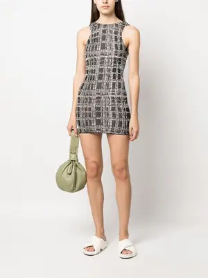 VITELLI Sleeveless Knitted Minidress - Black