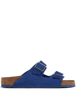BIRKENSTOCK Arizona Suede Double Buckle Sandals - Blue
