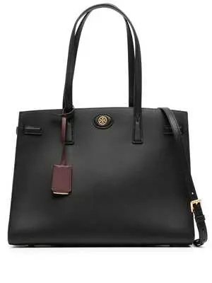 Tory Burch Large Robinson Tote Bag In Black - 39% Off | Editorialist