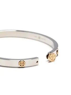 Tory Burch Miller 5mm Hinge Bracelet - Silver