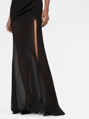 Giuseppe Di Morabito Feather-trim Maxi Dress