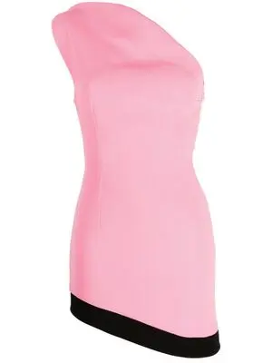 V:PM ATELIER Nia One-shoulder Mini Dress - Pink