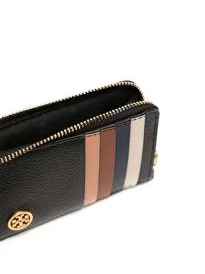 Tory Burch Robinson Colour-block Zip-fastening Wallet - Black