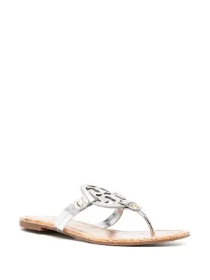 Tory Burch Miller Logo-patch Slides