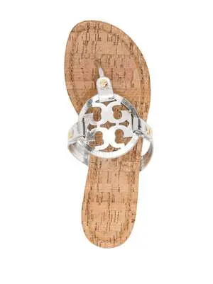 Tory Burch Miller Logo-patch Slides