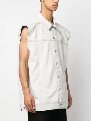 Rick Owens Sleeveless Denim Vest