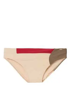 AMIR SLAMA Colour-block Swim Briefs - Brown