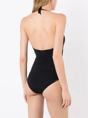 AMIR SLAMA Self-tie Halterneck One-piece Swimsuit